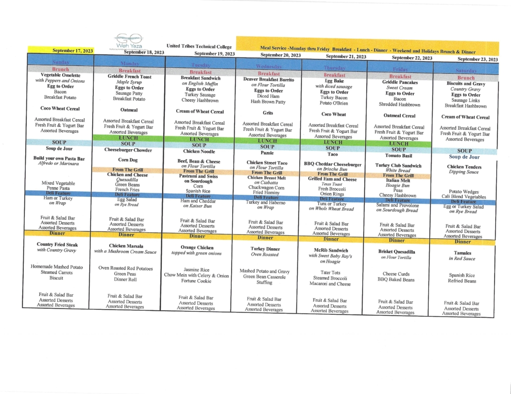 UTTC Dining Room - United Tribes Technical College