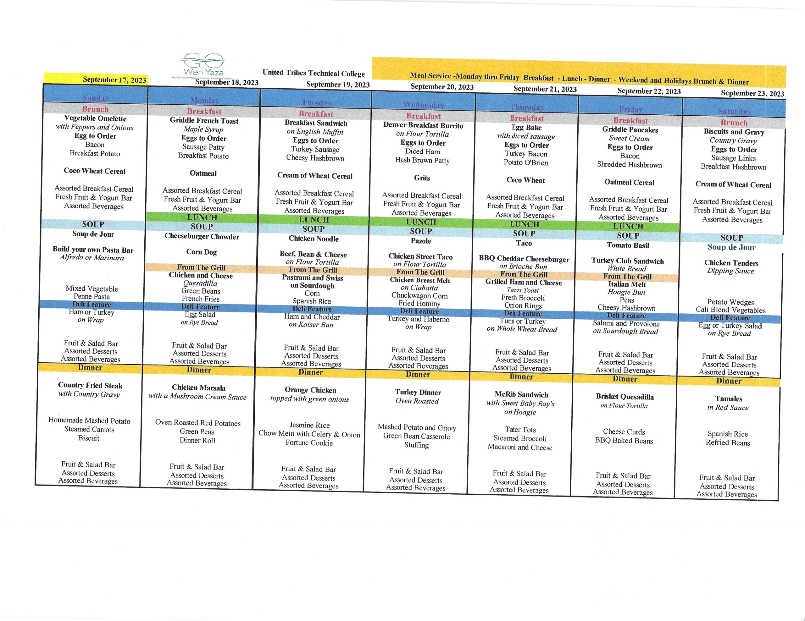 UTTC Dining Room - United Tribes Technical College